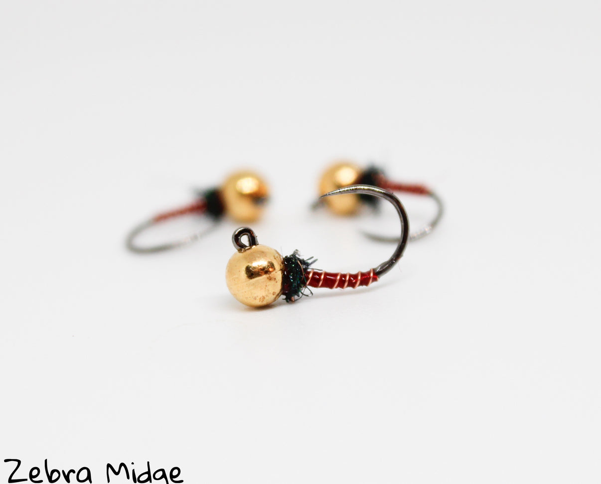 Zebra Midge Red – Euro Nymph Flyfishing